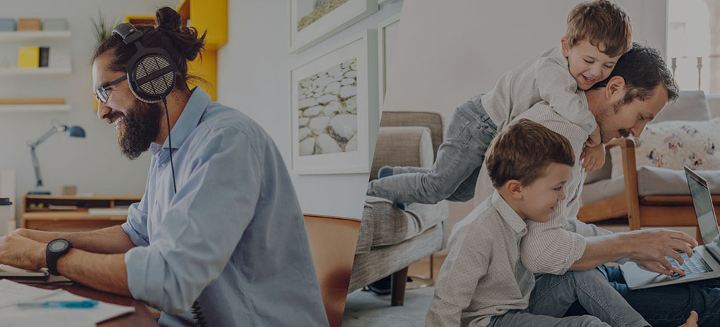 WORKING FROM HOME: ALONE VS. WITH KIDS